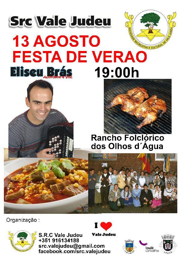 Festa de Verão em Vale Judeu - Junta de Freguesia de São Sebastião